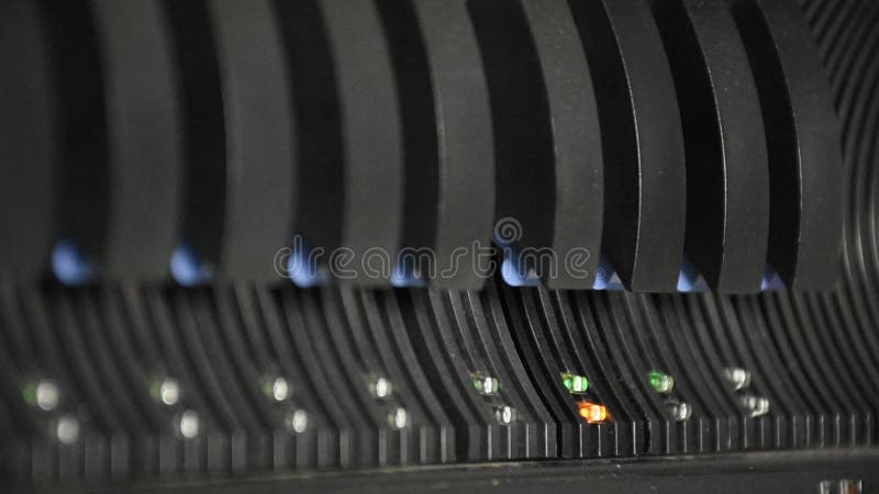 Computer Server Harddisk LED Error Alert Sign Stock Video - Video of ...