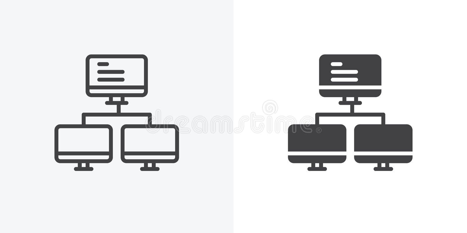 Server Icon Vector, Filled Flat Sign, Solid Pictogram Isolated on White ...