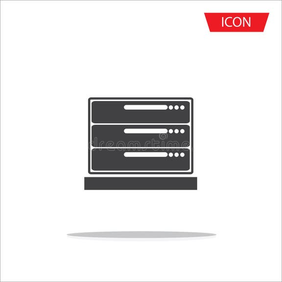 Computer Server Icon Server Symbols Stock Vector - Illustration of data ...