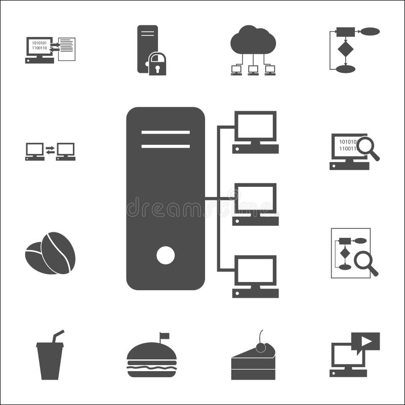 Computer Server Icon. Web Icons Universal Set for Web and Mobile Stock ...