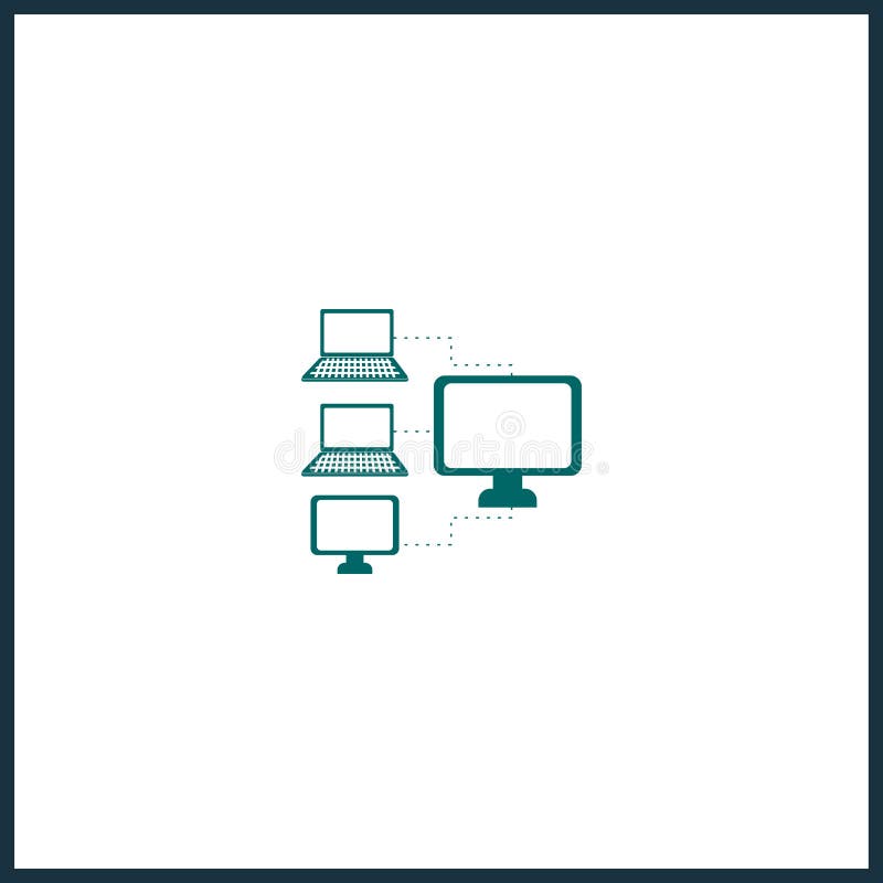 Computer Server Isolated Icon. Server Design Element Stock Illustration ...