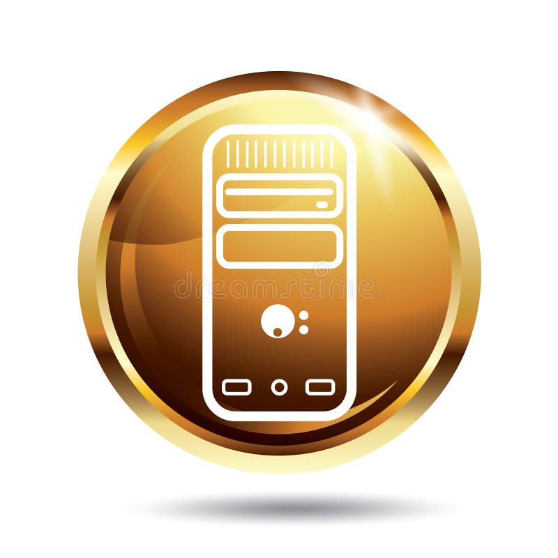 Computer Server. Vector Illustration Decorative Design Stock Vector ...