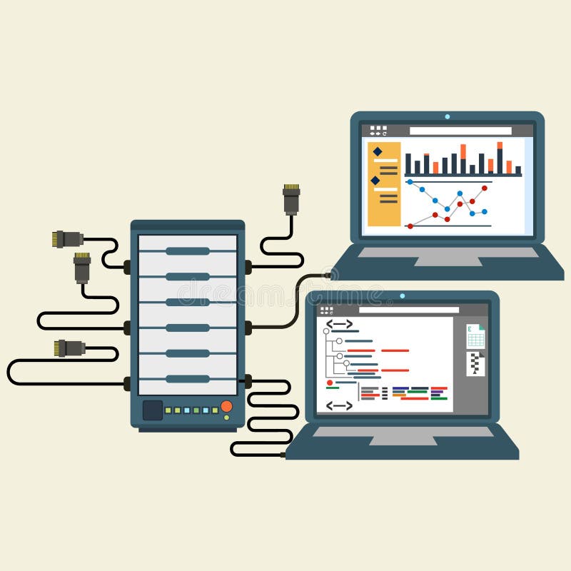 Computer Server stock illustration. Illustration of guard - 88192305