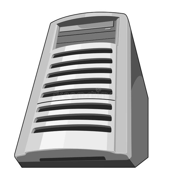 Computer server worm view stock illustration. Illustration of ...