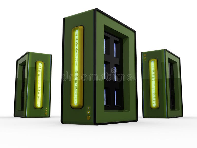 Computer servers stock illustration. Illustration of connectivity ...