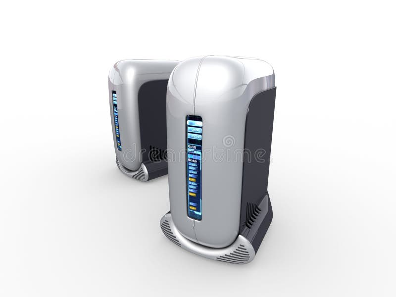 Computer servers stock illustration. Illustration of connectivity ...