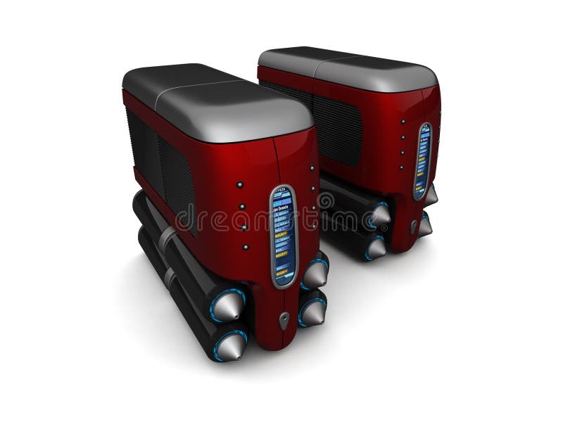 Computer servers stock illustration. Illustration of connectivity ...