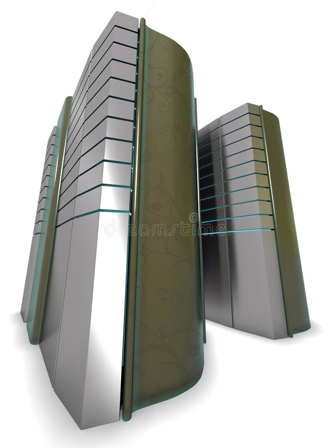 Computer servers stock illustration. Illustration of database - 13968490