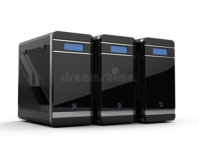 Computer servers stock illustration. Illustration of internet - 25471073