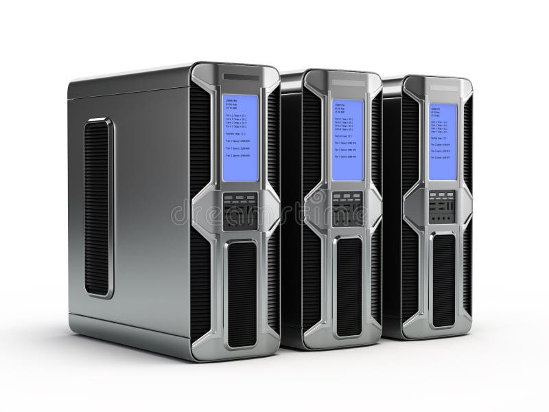 Computer servers stock illustration. Illustration of internet - 25471073