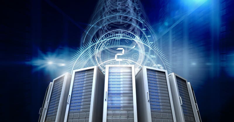 Computer Servers and Technology Information Interface Stock ...