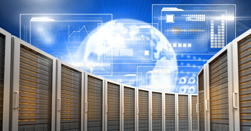 Computer Servers and Technology Information Interface Stock ...