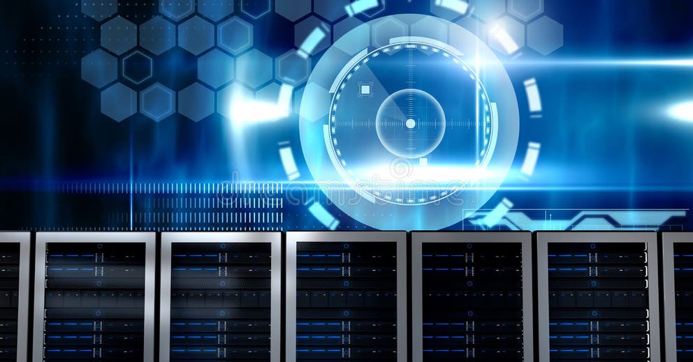 Computer Servers and Technology Information Interface Stock ...