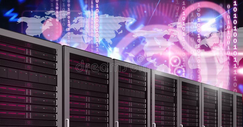 Computer Servers and Technology Information Interface Stock ...