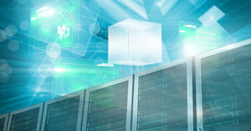 Computer Servers and Technology Information Interface Stock ...