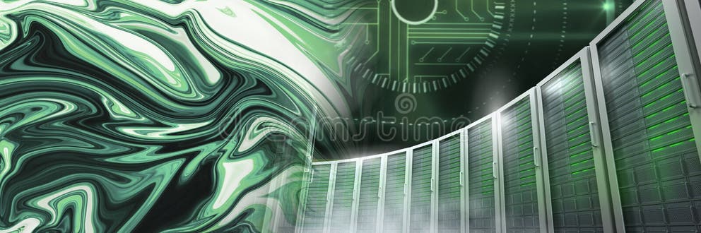 Computer Servers and Technology Information Interface Transition Stock ...