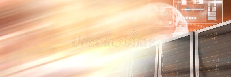 Computer Servers and Technology Information Interface Transition Stock ...
