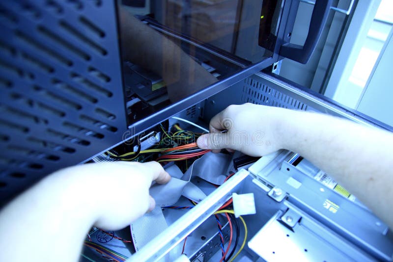 Computer service stock image. Image of server, hard, person - 17489405
