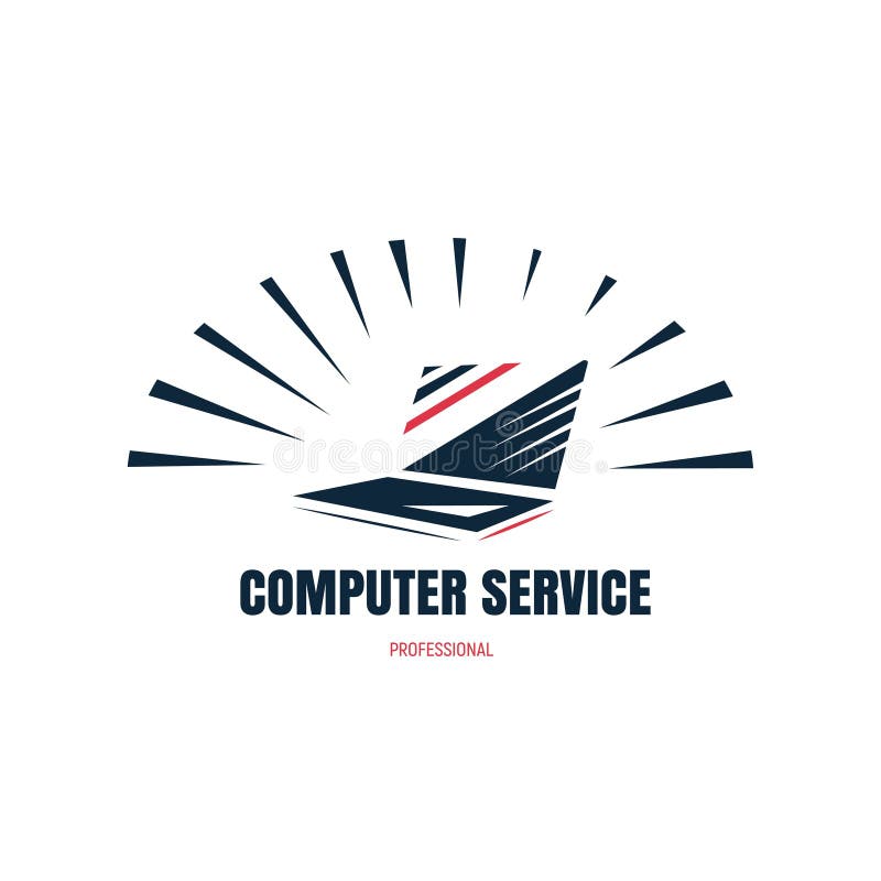 Computer service stock vector. Illustration of support - 96802879