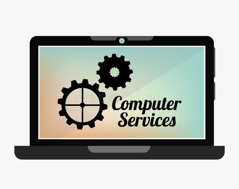 Computer service stock vector. Illustration of internet - 49890132