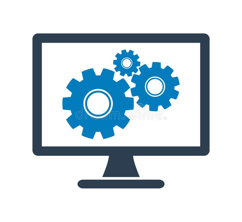 Computer Service Icon. stock vector. Illustration of symbol - 150917719