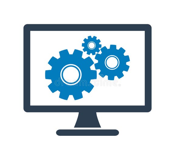 Computer Service Icon. stock vector. Illustration of symbol - 150917719