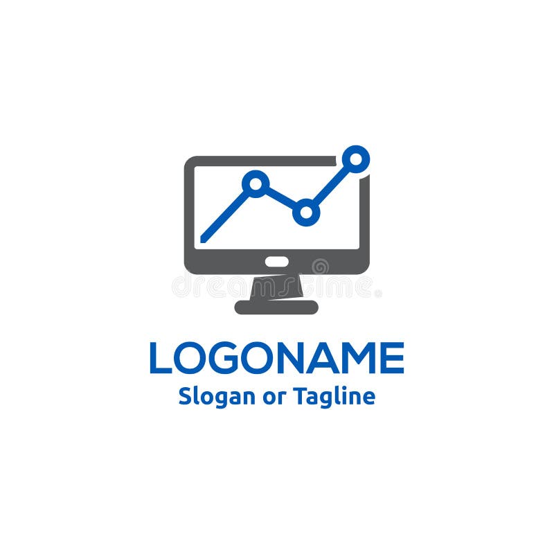 Computer Service Logo, Web Service Logo, Data Analytic Icon, Data ...