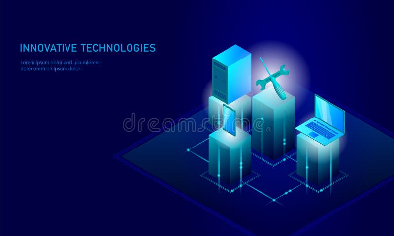 Technical Support Isometric Stock Illustrations – 2,002 Technical ...