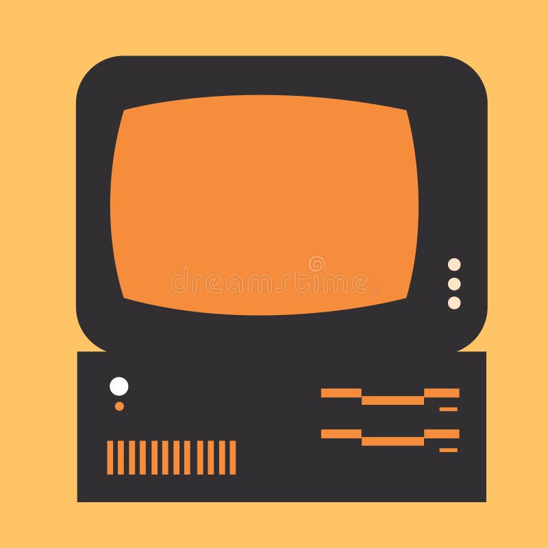 Computer Set. Vector Illustration Decorative Design Stock Vector ...