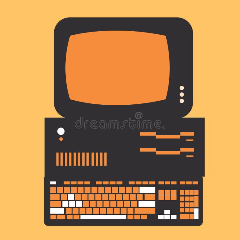 Computer Set. Vector Illustration Decorative Design Stock Vector ...