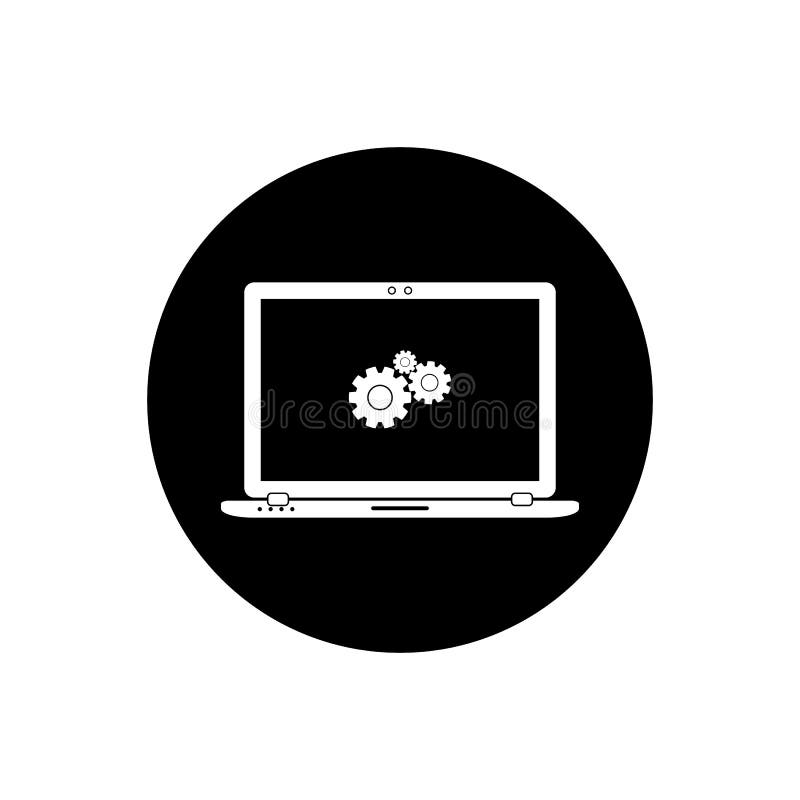 Computer Settings Icon. stock vector. Illustration of service - 225048795