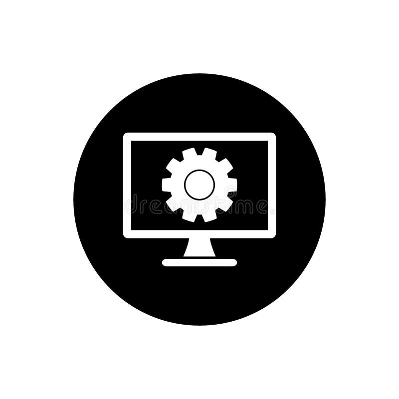 Computer Settings Icon. stock vector. Illustration of computer - 225002332
