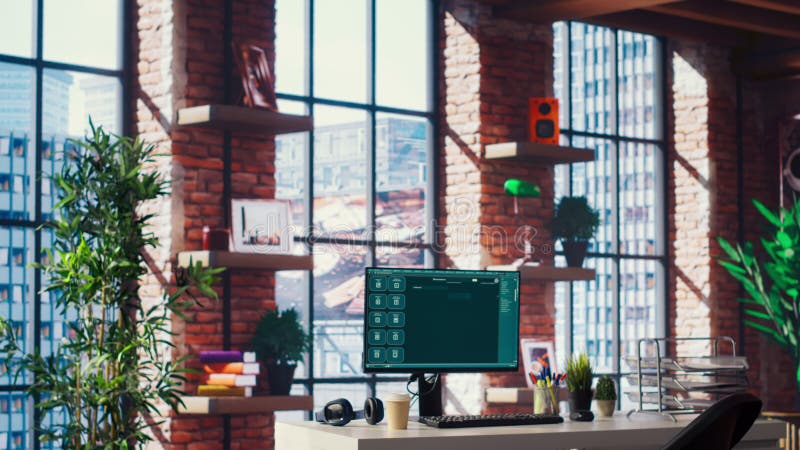 Computer Setup in Workspace Showing Large Language Model Program Stock Footage - Video of ...