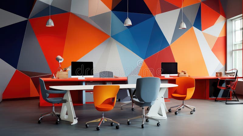 Computer Shape Office Background Stock Photo - Image of background ...