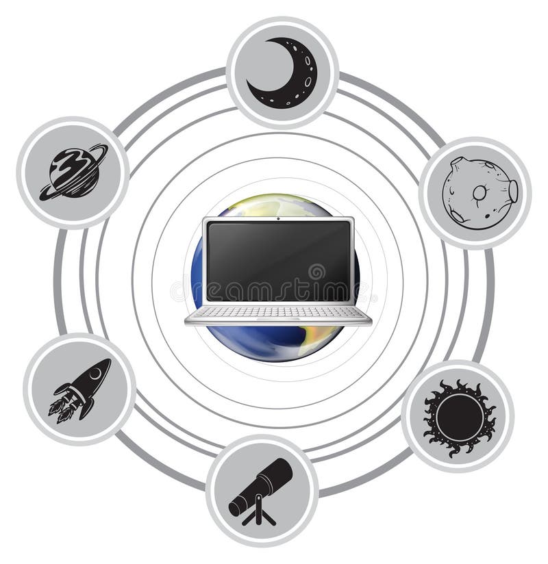 A Computer Showing Access To Everything Stock Vector - Illustration of ...