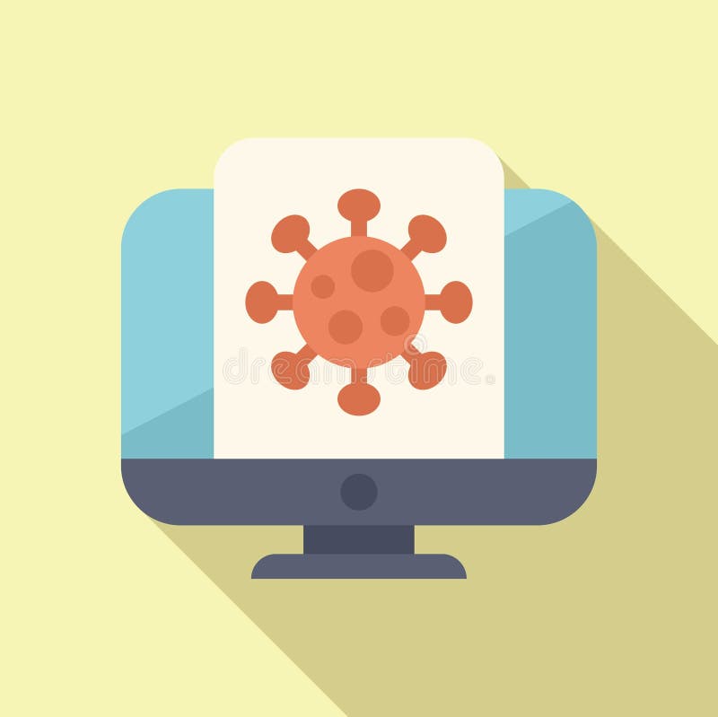 Computer Showing Virus on Screen Representing Online Virus Threat Stock ...