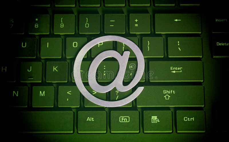 It and Computer Sign for Internet Over Keyboard. Stock Photo - Image of ...