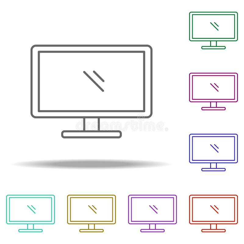 Computer Skills Icon. Elements of Web in Multi Color Style Icons Stock ...