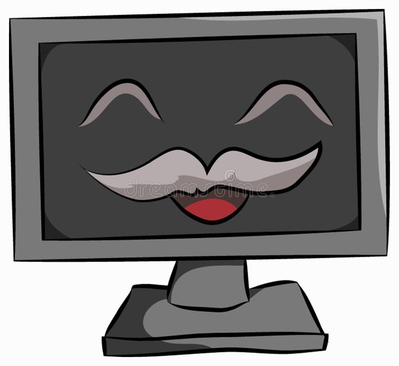Computer smile stock illustration. Illustration of unique - 81301983