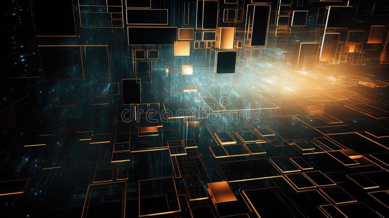 Computer Software Digital Background Stock Illustration - Illustration ...