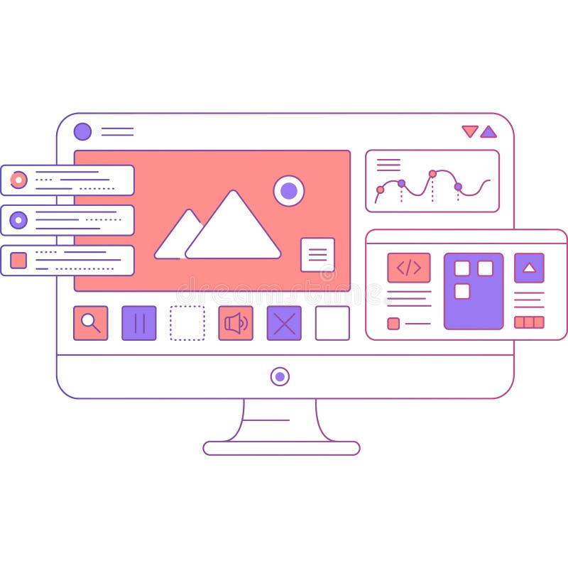 Computer Software Outline Icon Program Code Vector Stock Illustration ... Computer Software Outline Icon Program Code Vector Stock Illustration ...
