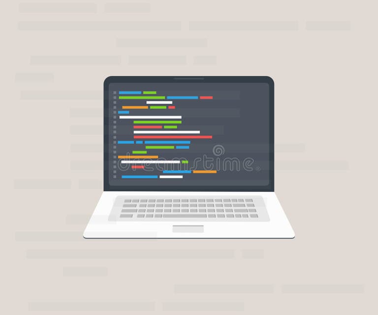 Coding Text Application Window Stock Illustrations – 196 Coding Text ...