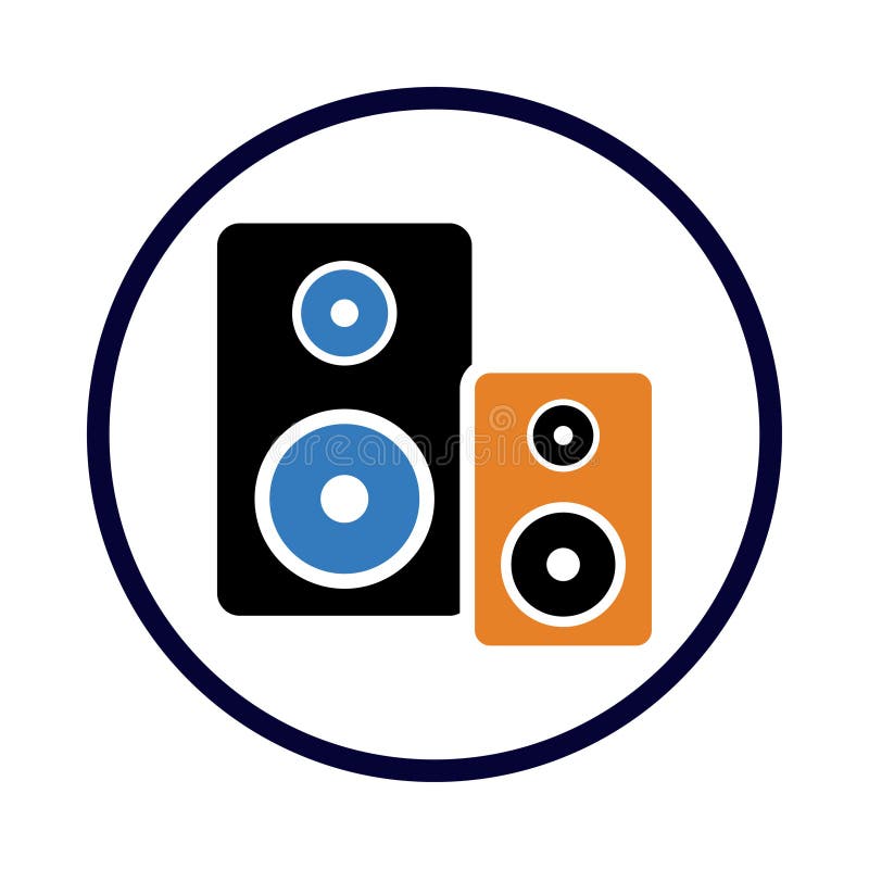 Computer sound box icon stock vector. Illustration of musical - 297326573