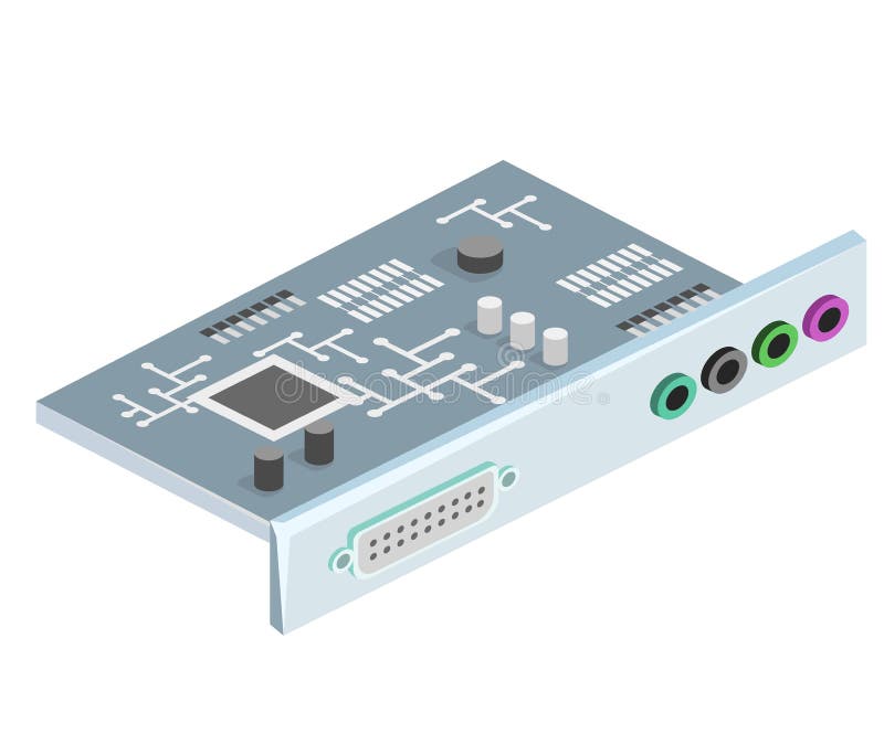 PC Sound Card Icon. Detailed Set of Computer Part Icons. Premium ...