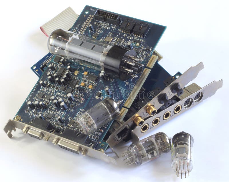 Computer sound cards stock photo. Image of sound, analog - 42293146