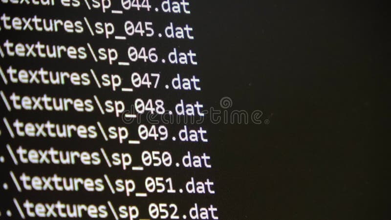 Computer Source Code Scrolls on a Screen Stock Footage - Video of pixel, electronic: 269132570