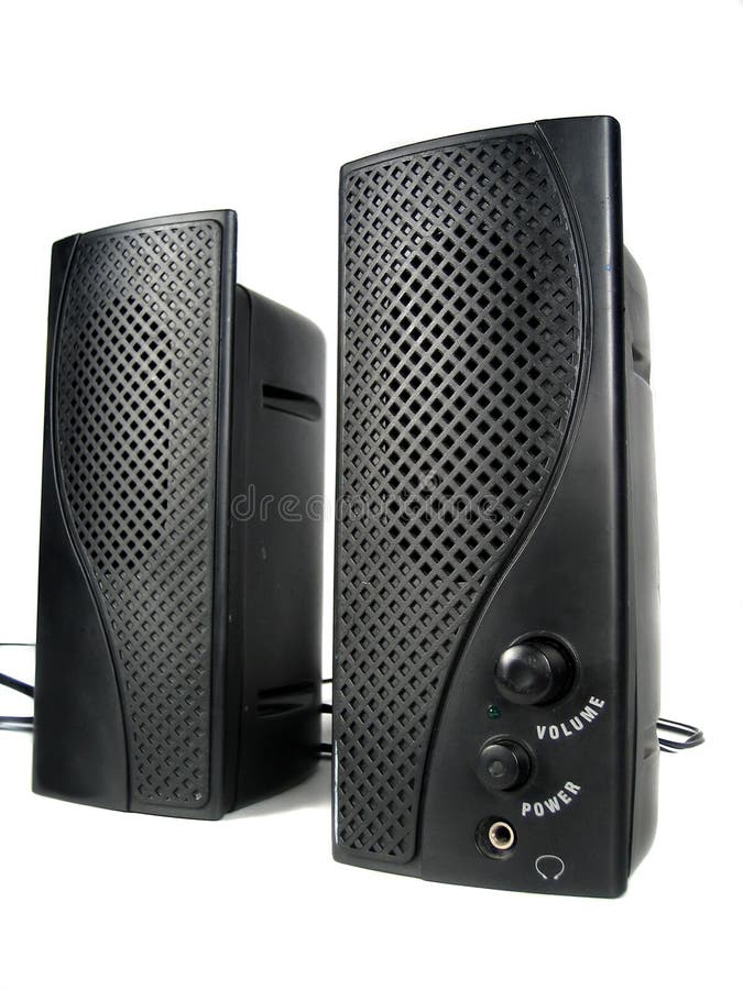 Computer speakers stock photo. Image of buttons, hearing - 363954