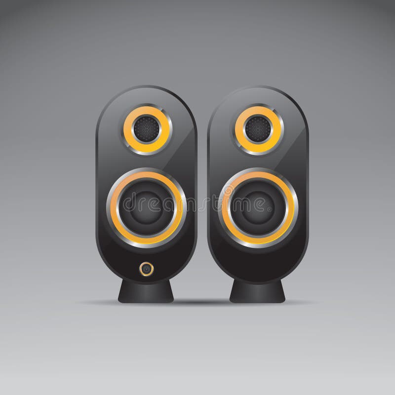 Computer Speakers Illustration Stock Vector - Illustration of ...