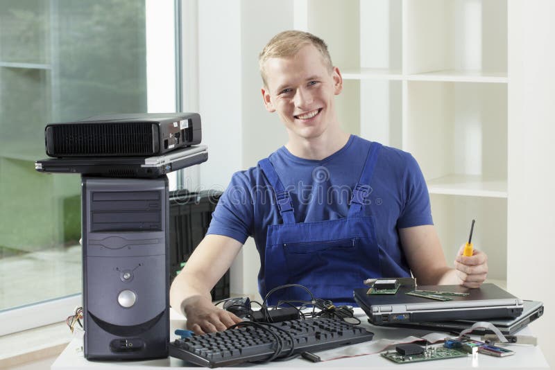 Computer specialist stock photo. Image of electrical - 31809538