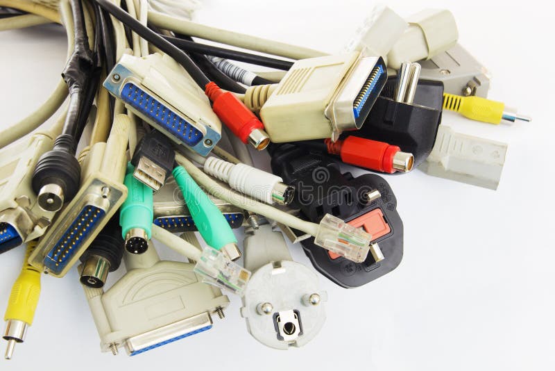 Computer-Stecker stockfoto. Bild von bolzen, ausrüstung - 46047870